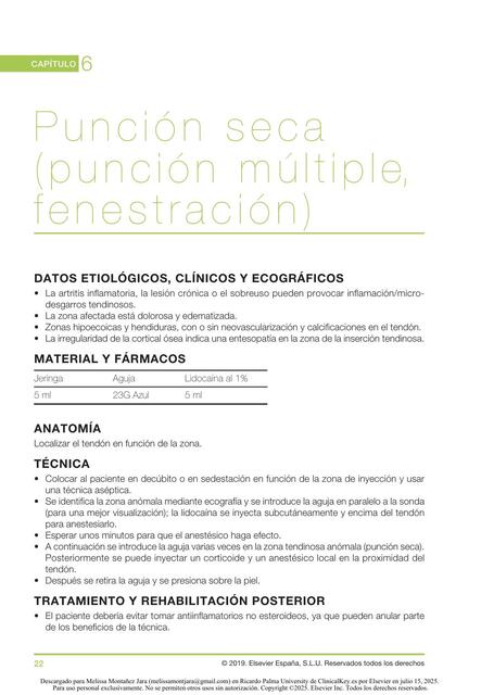 6 Punción seca punción múltiple fenestración | Irvin daniel Moron moran ...