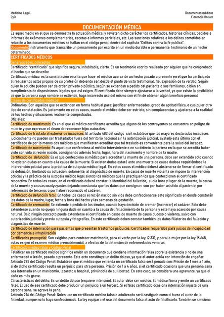 Documentos médicos | Florencia Breuer | uDocz