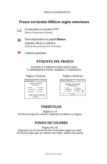 Flashcards de Frasco emociones NTV letter | Por Guisolino | uDocz