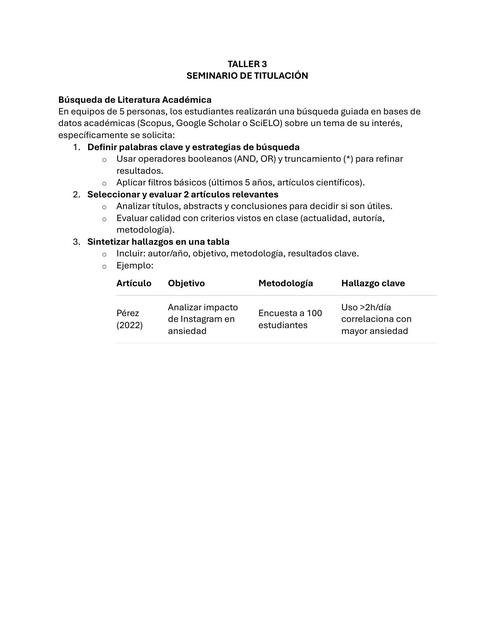 TALLER 3 | alfredo manobanda | uDocz