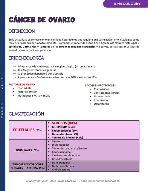 17 Cáncer de Ovario | memo Pintado | uDocz