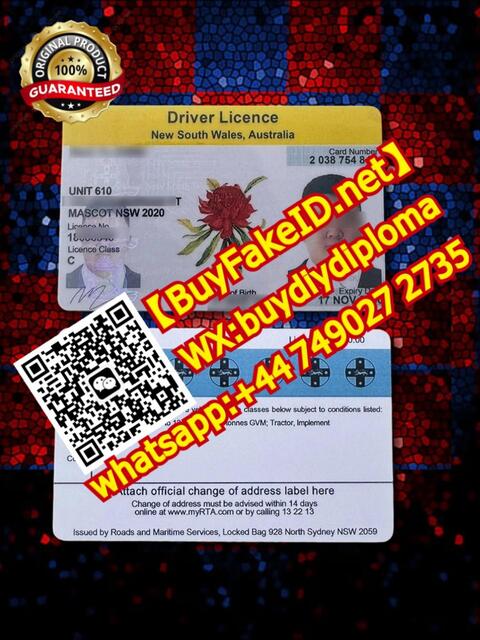 Order an Australian New South Wales DL(drivers license) 一比一还原高仿澳大利亚新南 ...
