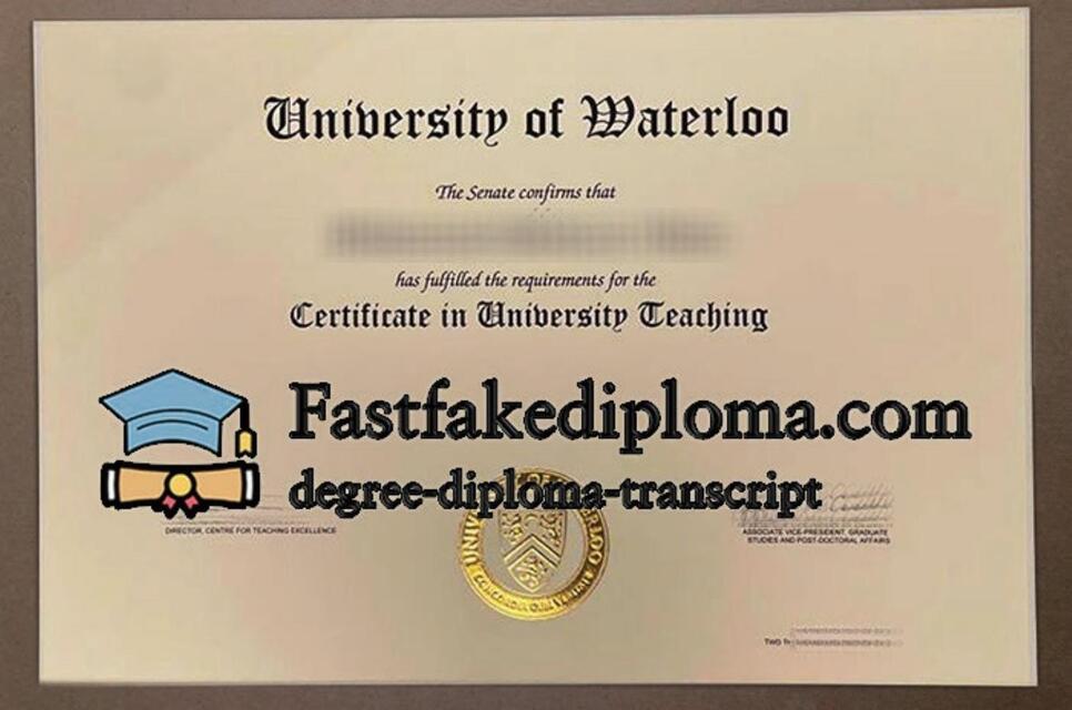 Can I order University of Waterloo diploma?【fastfakediploma.com ...