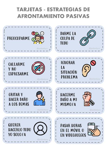 Tarjetas Afrontamiento | Manuel | uDocz