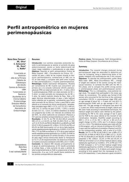 NUT Perfil Antropometrico | John Doe | uDocz