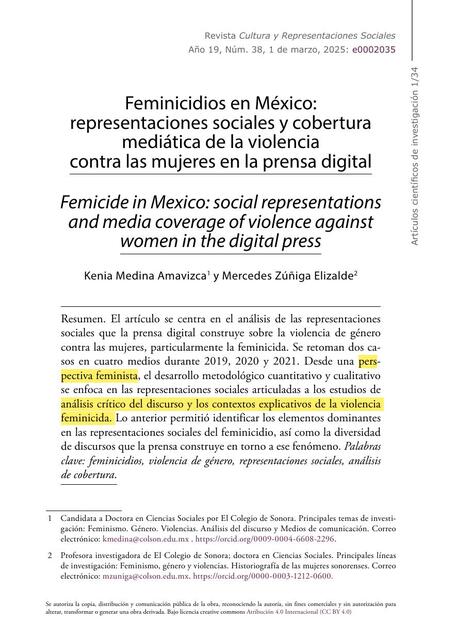 Feminicidios en México | alfredo manobanda | uDocz