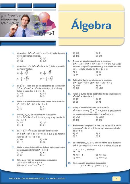 Álgebra | Carmen Rosa Azucena López Correa | uDocz