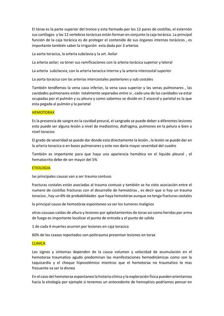 HEMOTORAX | alessa | uDocz