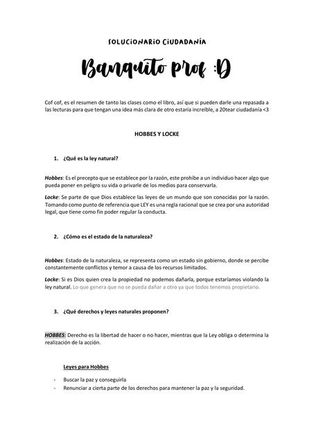 Solucionario Ciudadanía Parcial | Ariana Ruiz | uDocz