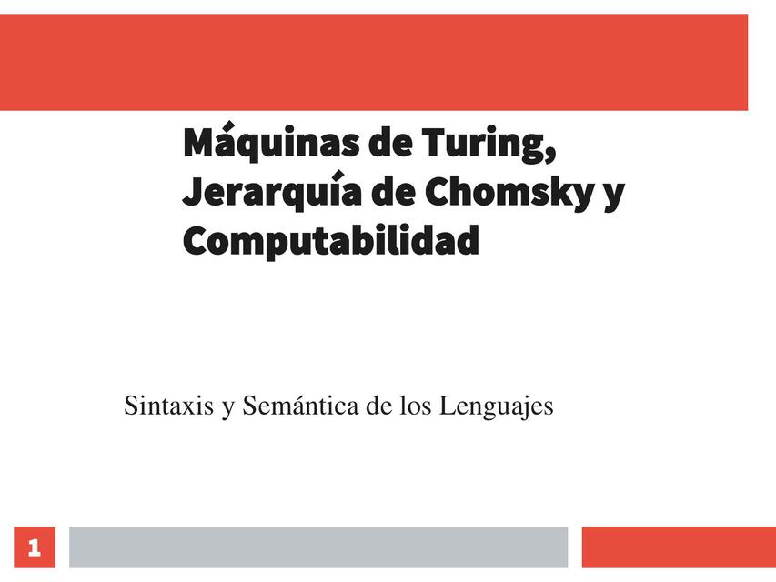 09 Maquinas de Turing, Jerarquia de Chomsky y Computabilidad | usuario ...