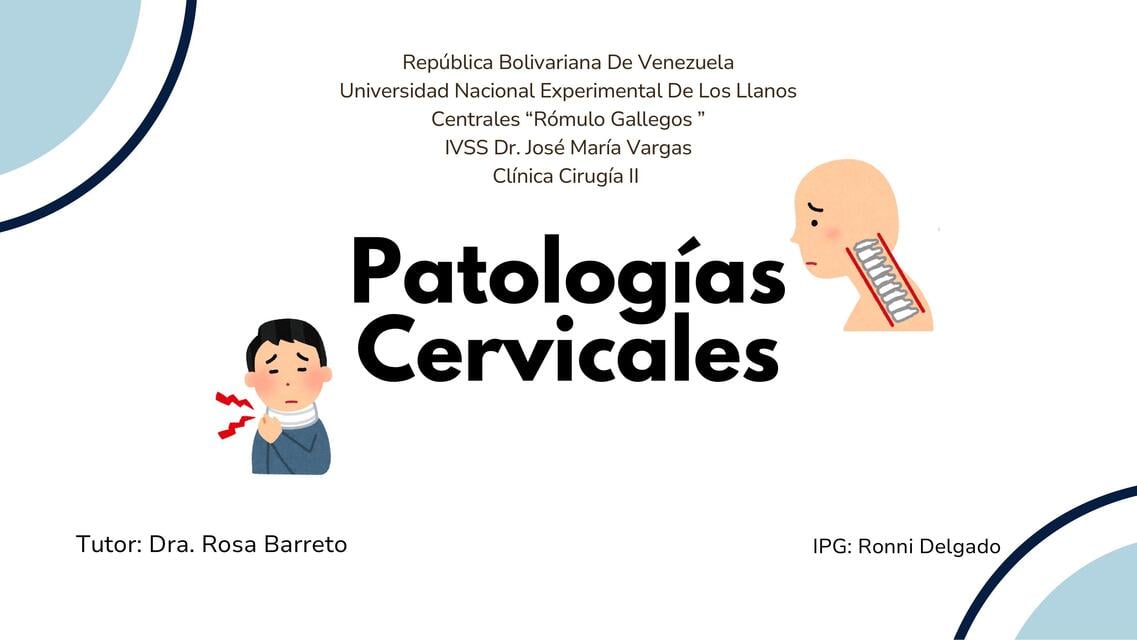 Patologías Cervicales Ronni | Ronny | uDocz