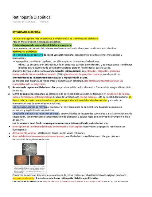 Retinopatía Diabética | StudyLand | uDocz