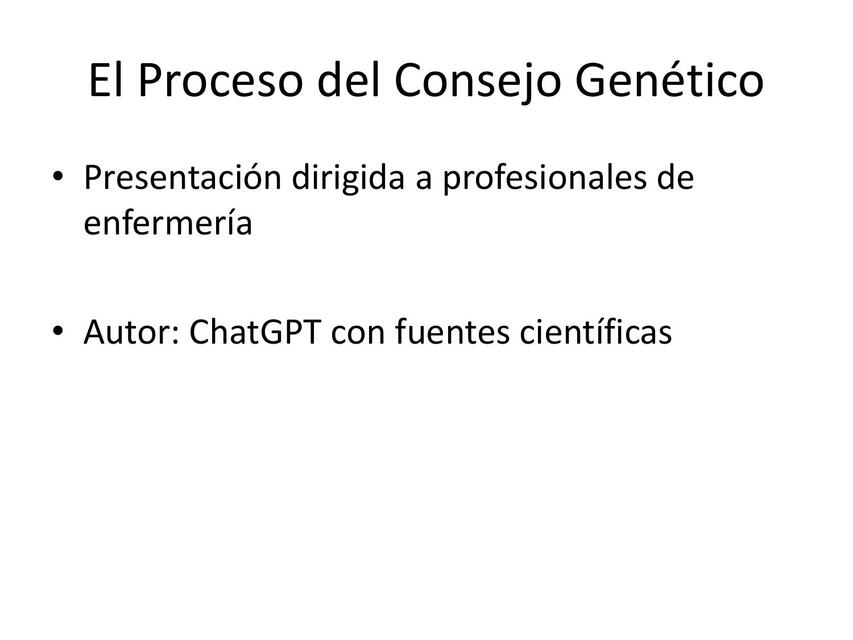 Consejo Genetico Enfermeria | Jesús Adair | uDocz