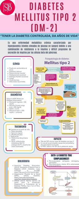 DIABETES MELLITUS TIPO 2 DM 2 INFOGRAFIA | Xiomara Delid | uDocz