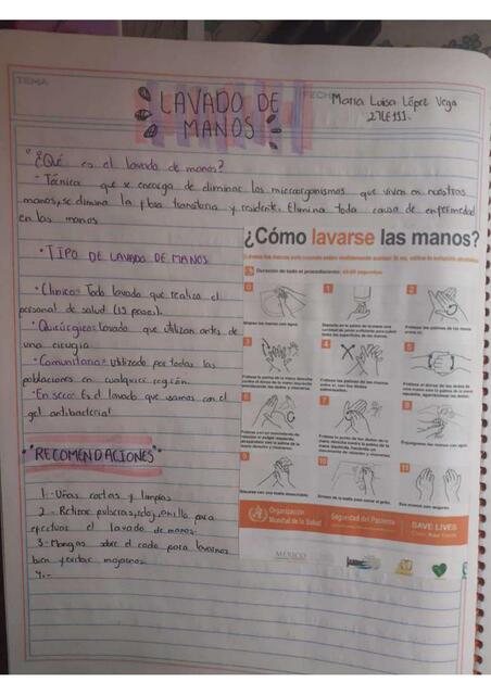 LAVADO DE MANOS | Maria Luisa López Vega | uDocz