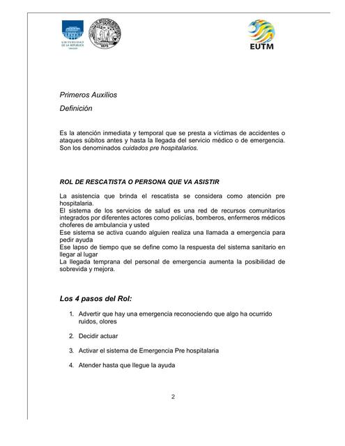 Primeros Auxilios act | Sam Phoyu | uDocz