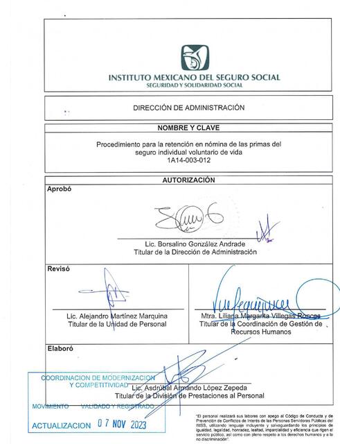 Procedimiento para la retención de nómina de las | Alonso | uDocz