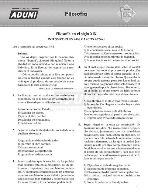 Filosofía en el siglo XIX | Apuntes PreUniversitarios | uDocz