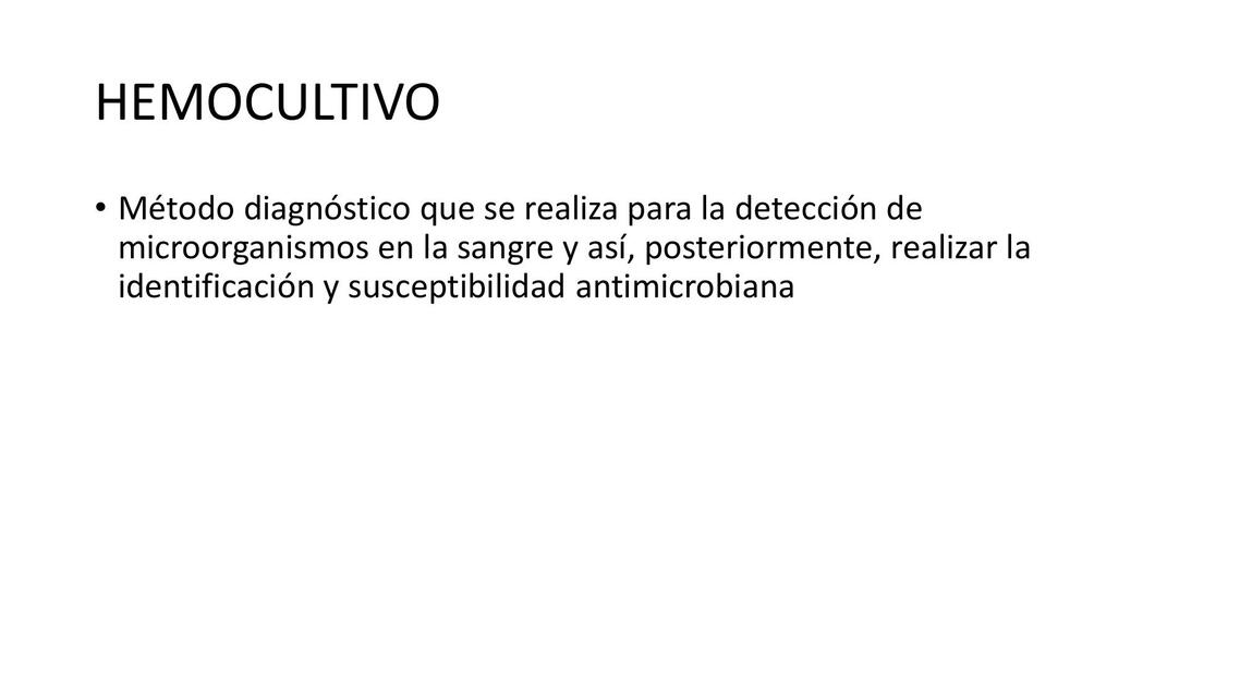 hemocultivos | Deborah Tapia | uDocz