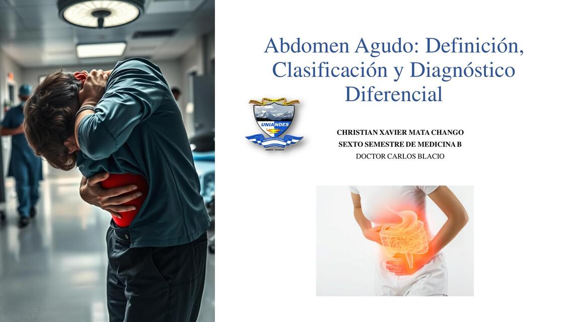 Abdomen Agudo Definición Clasificación y Diagnósti | Christian Mata | uDocz