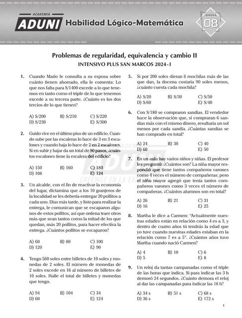 Problemas de regularidad, equivalencia y cambio II | Apuntes ...
