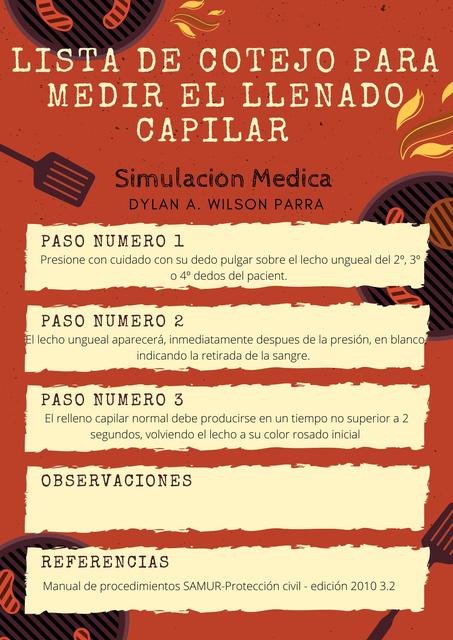 Toma de Llenado Capilar | Dylan Antonio Wilson Parra | uDocz