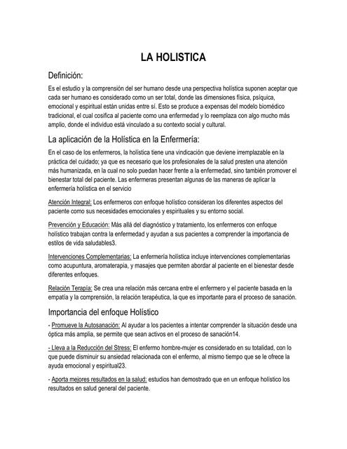 LA HOLISTICA 1 1 | Gariana Arteaga | uDocz
