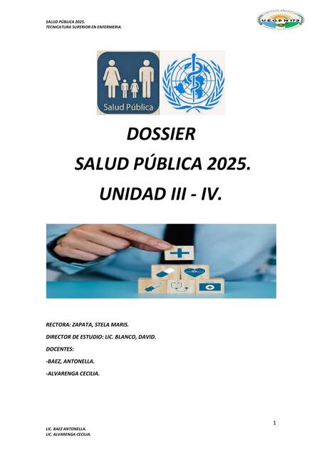 DOSSIER SALUD PUBLICA UNIDAD 3 4 | Roxi | uDocz