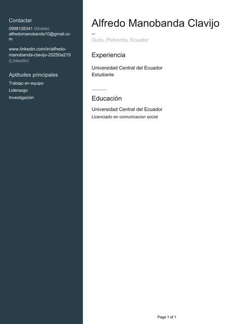 Profile | alfredo manobanda | uDocz