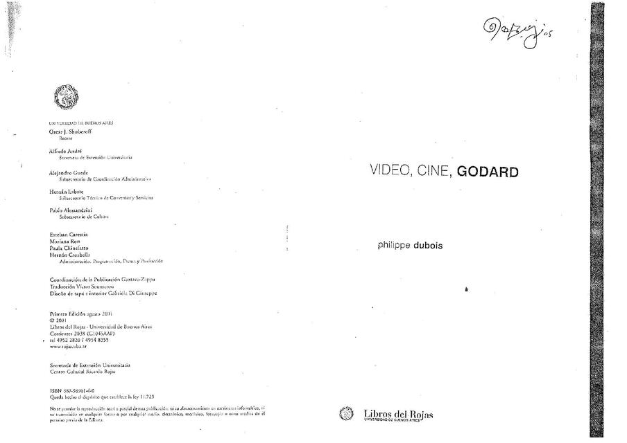 DUBOIS Philippe Video Cine Godard | Maria Gabriela | uDocz