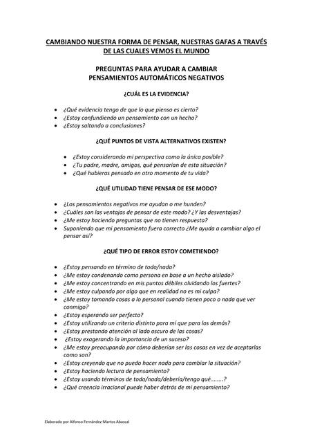 Preguntas Que Ayudan Al Debate Cognitivo Cambiando Maria Isabel