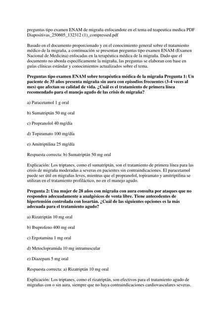 Cefaleas Terapeutica | Tiroxina Med 🩺 | uDocz