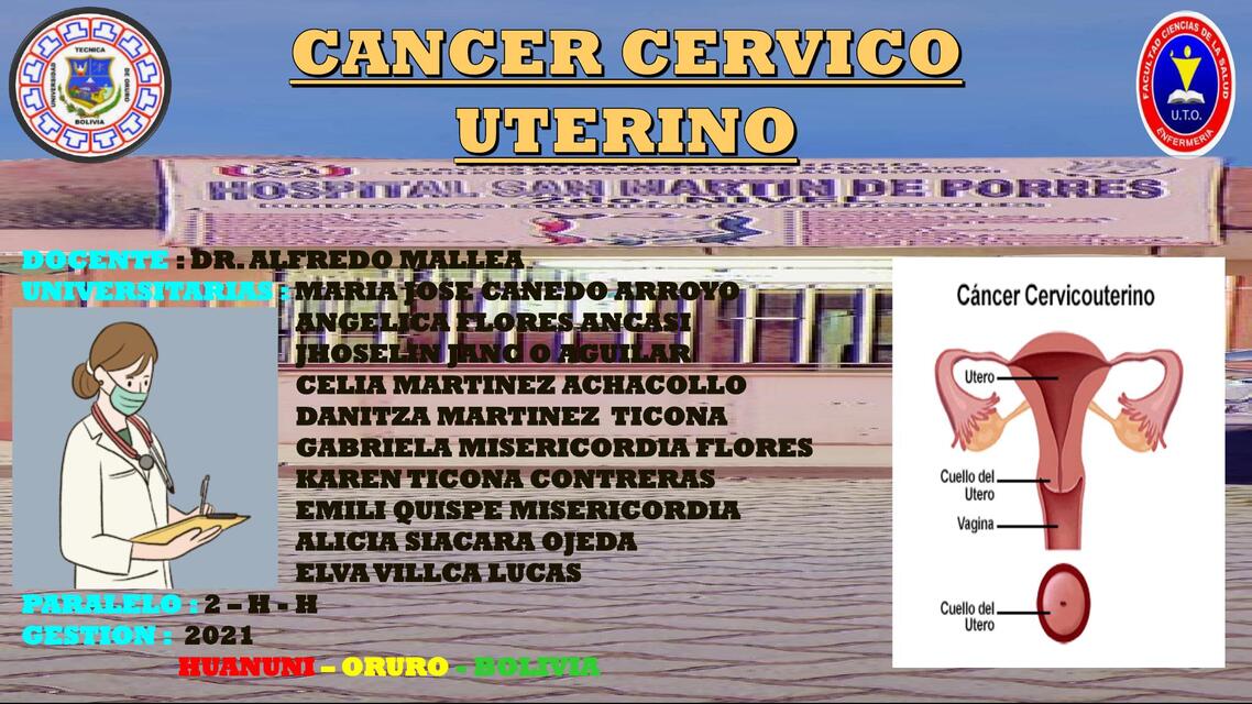 CANCER CERVICO UTERINO EPIDEMIOLOGIA 4 | danitza martinez | uDocz