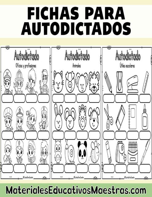 Fichas para autodictado recopilado por Materiales | Fernanda | uDocz