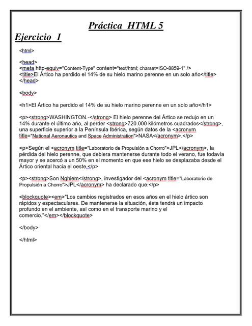 Práctica HTML 5 | Ami | uDocz