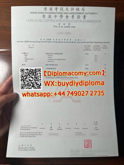 怎么办理仿制香港中学会考证书文凭？高仿香港中学会考证书文凭，How to Get HKCEE diploma: Telegram ...