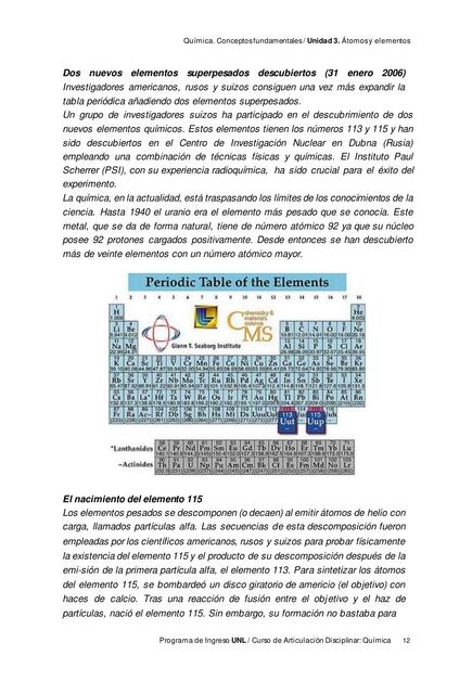Unidad 3 Atomos y elementos 13 | Omar C | uDocz