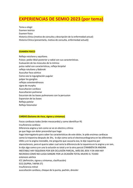 EXPERIENCIAS DE SEMIO | Julienne Barros | uDocz