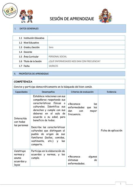 1 LUN 14 SES PERSONAL QUÉ ENFERMEDADES NOS DAN CON | Ketty del rosario ventura inga | uDocz