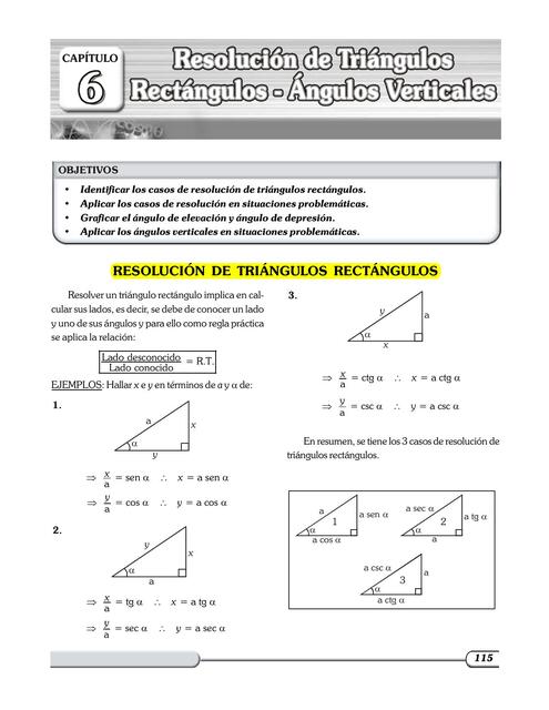 06 Resolucion de Triangulos Rectangulos Angulos Ve | Albert | uDocz