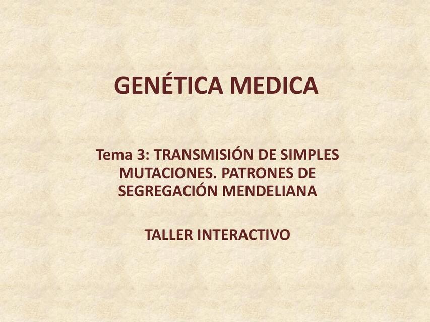 TRANSMISIÓN DE SIMPLES MUTACIONES | Ansumane | uDocz