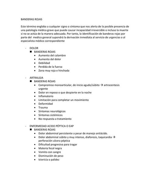 Banderas Rojas en consulta medica | MedicTips 1 | uDocz