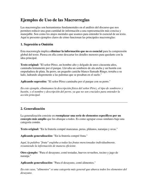 MACRORREGLAS Y FICHAS DE CONTENIDO 11 | Leyla | uDocz