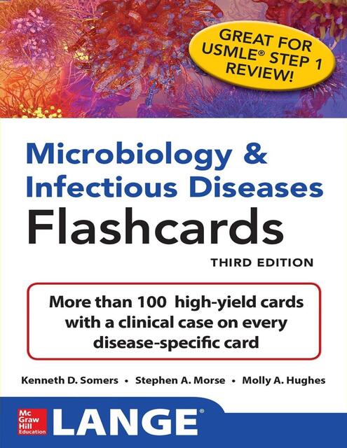 Microbiology Infectious Diseases Flash Cards 3rd e | JOSE ANTONIO SOLIS ...