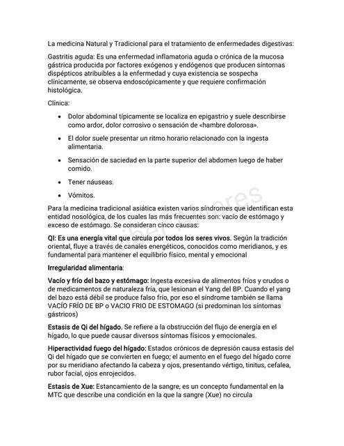 La medicina Natural y Tradicional Sintomas digestivos | Gleiber Alvares ...