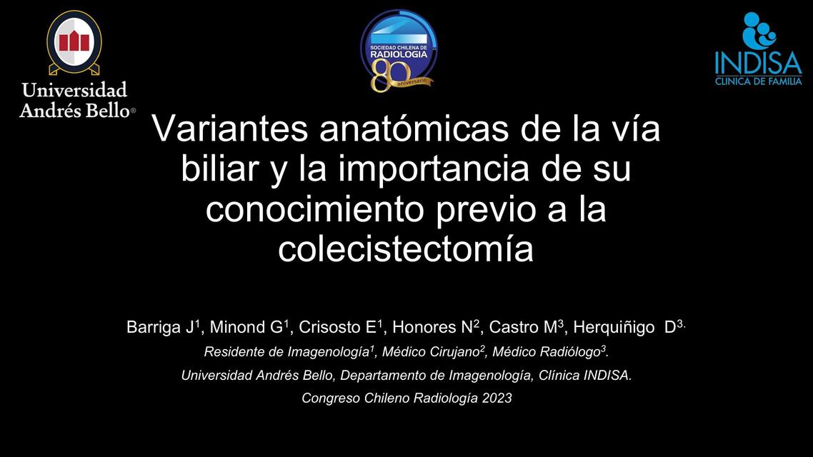 Variantes anatómicas vías biliares | Gleiber Alvares | uDocz