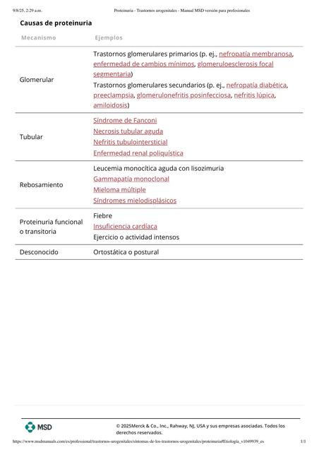 Proteinuria Trast | JOHN PAUL | uDocz