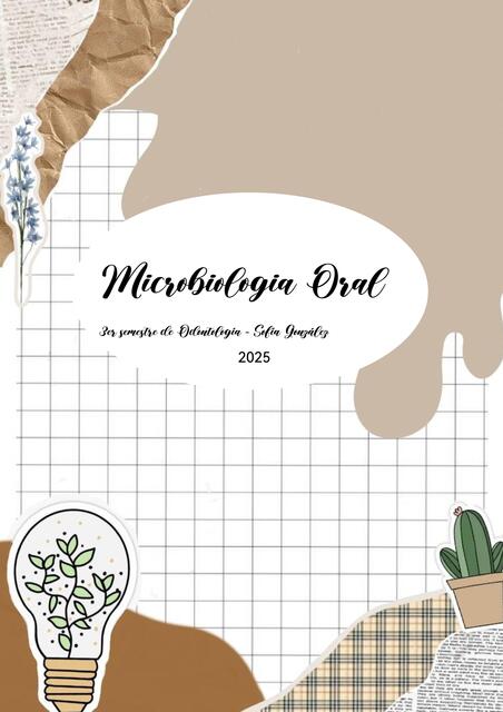 Base de Microbiología Oral | Sofía | uDocz