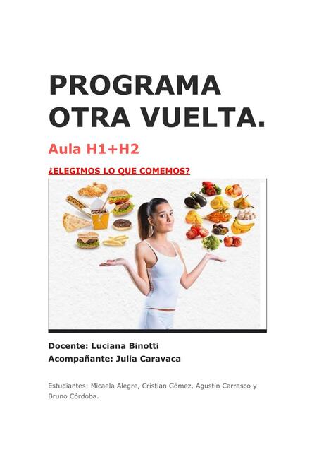 Programa otra vuelta | Micaela | uDocz