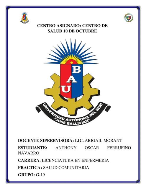 PREVENCION Y PROMOCION ANTHONY RECORD | Anthony Oscar Ferrufino Navarro ...